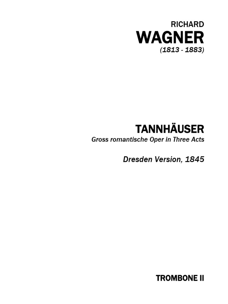 Tannhauser Tbn2 | PDF