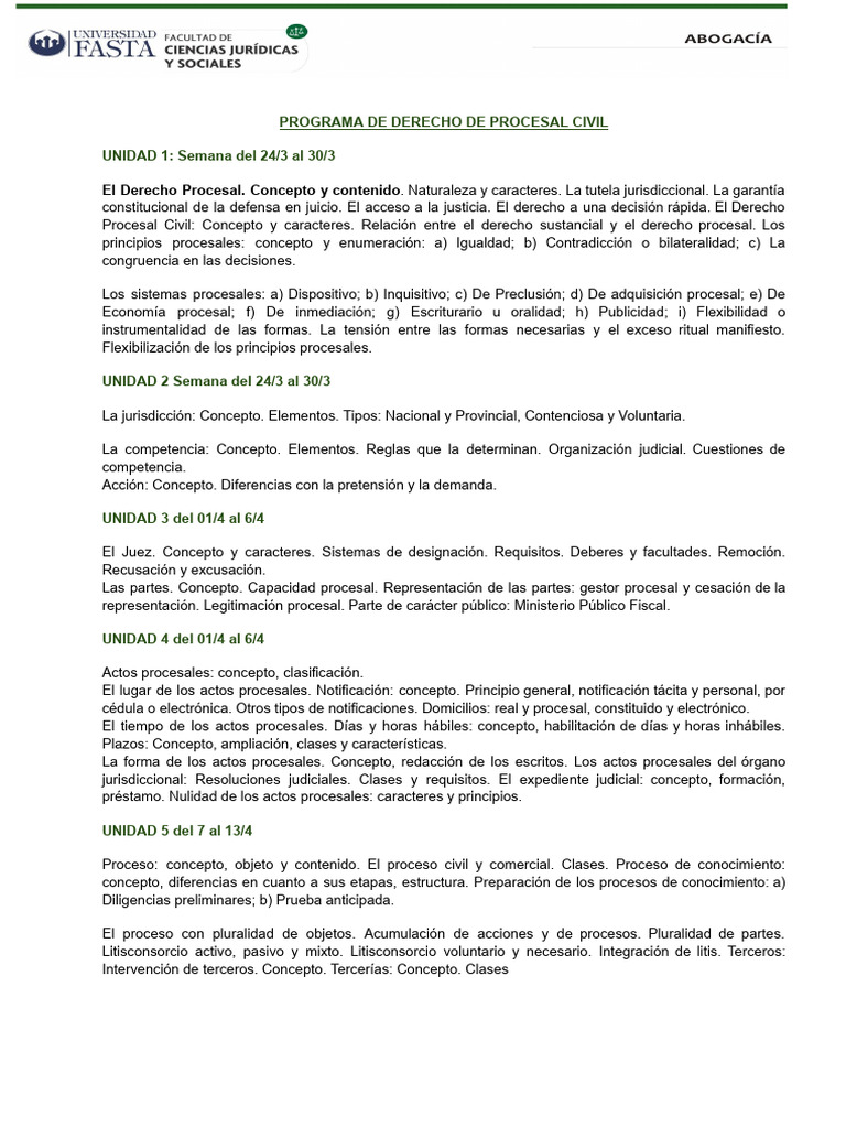 Procesal Civil Completo | PDF | Ley procesal | Debido al proceso