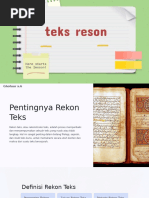 Bahasa Indonesia Kelas 9 Materi Teks Rekon dan Soal | PDF