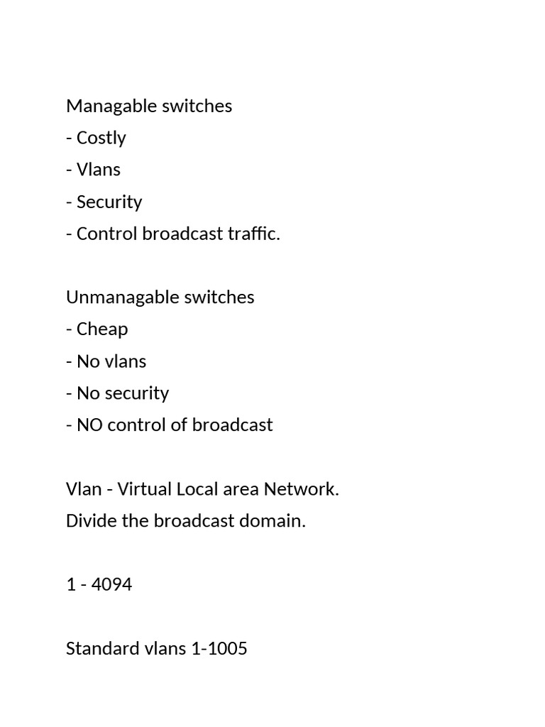 Vlans | PDF | Networking Standards | Networks