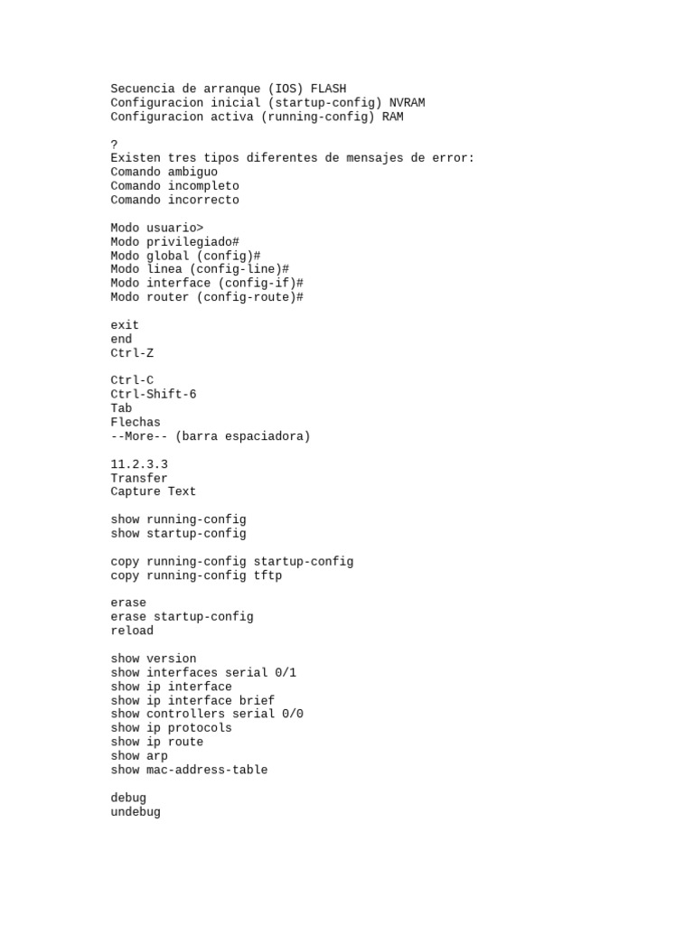 Comandos Basicos | PDF