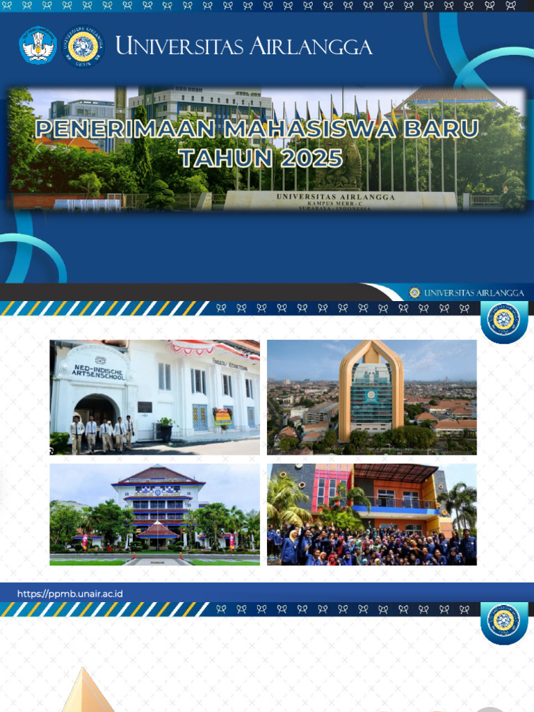Paparan Penerimaan Mahasiswa Baru Universitas Airlangga Tahun 2025 - Web | PDF