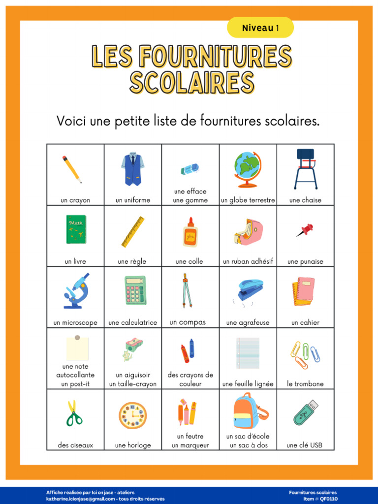 les fournitures scolaires.png | PDF
