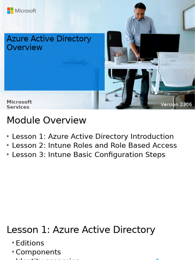 Module 02 - MW11D Intune - Azure Active Directory | PDF | Active Directory | Microsoft Windows