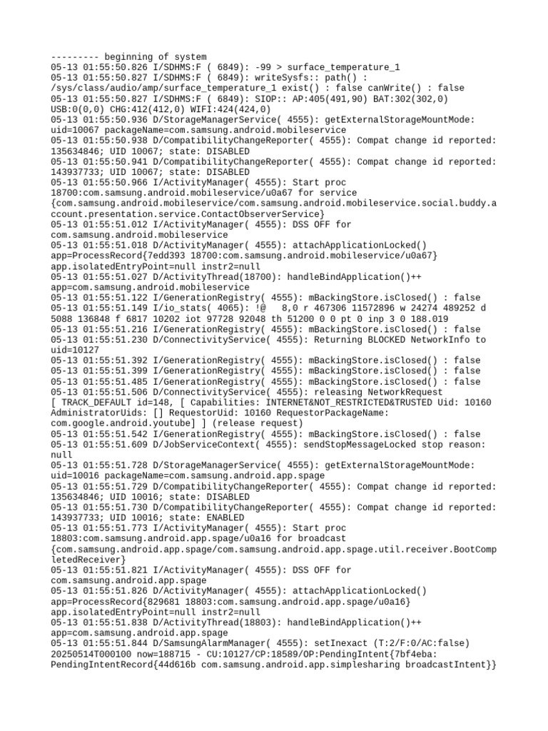 Logcat Prev Csc Log | PDF | System Software | Computing