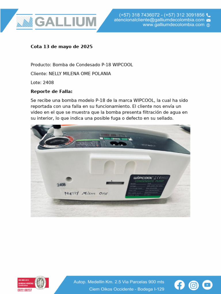 Garantia P-18 Nelly Ome 1 | PDF