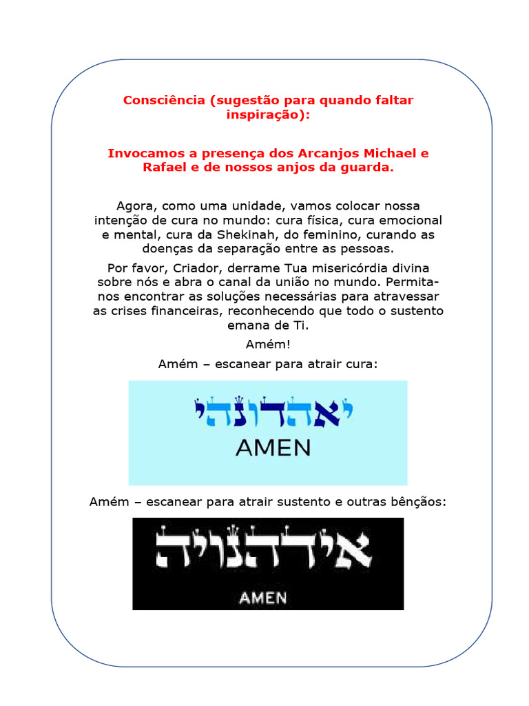 ANA BEKOACH Com Tikun HaNefesh - Mês de Gêmeos | PDF | Amor