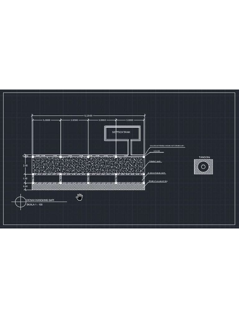 Denah Septic Tank Kandang | PDF