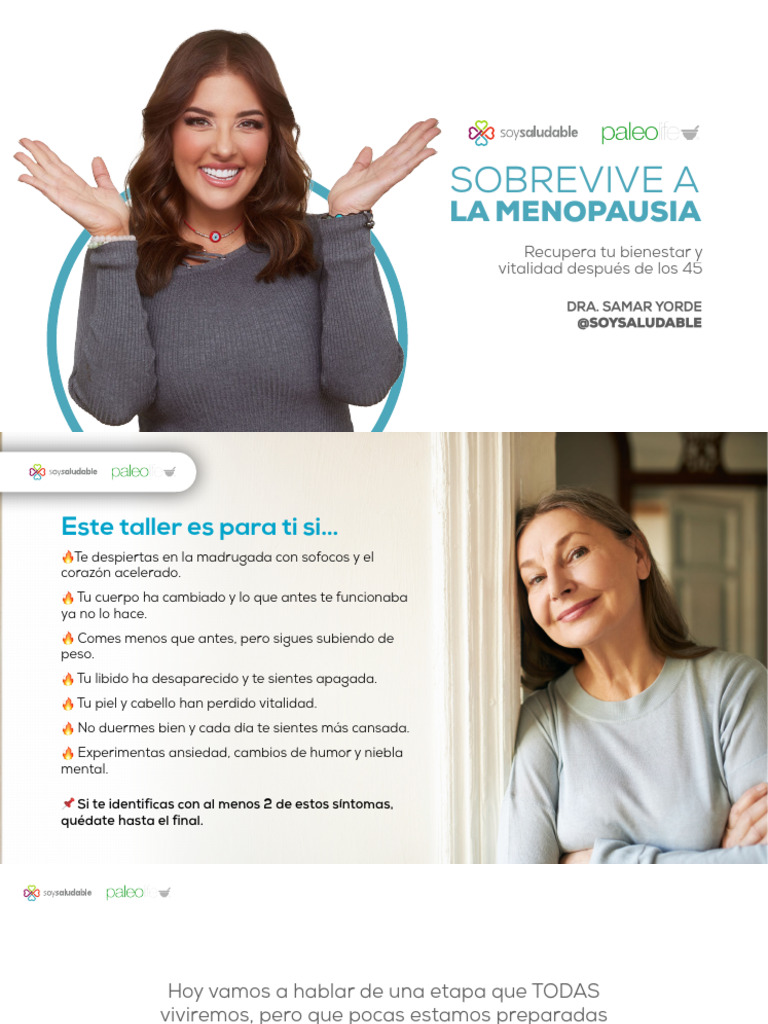 Taller Sobrevive A La Menopausia | PDF | Menopausia | Sofoco
