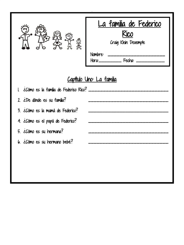 Familia de Federico Rico: Descripción y Origen | PDF