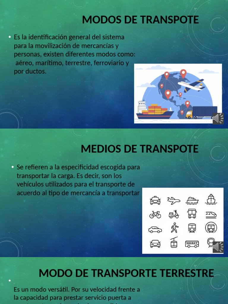 Modos y Medios de Transporte | PDF | Transporte | Transporte ferroviario