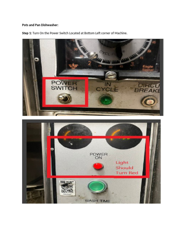 Pots and Pan Dishwasher - Usage Instructions | PDF
