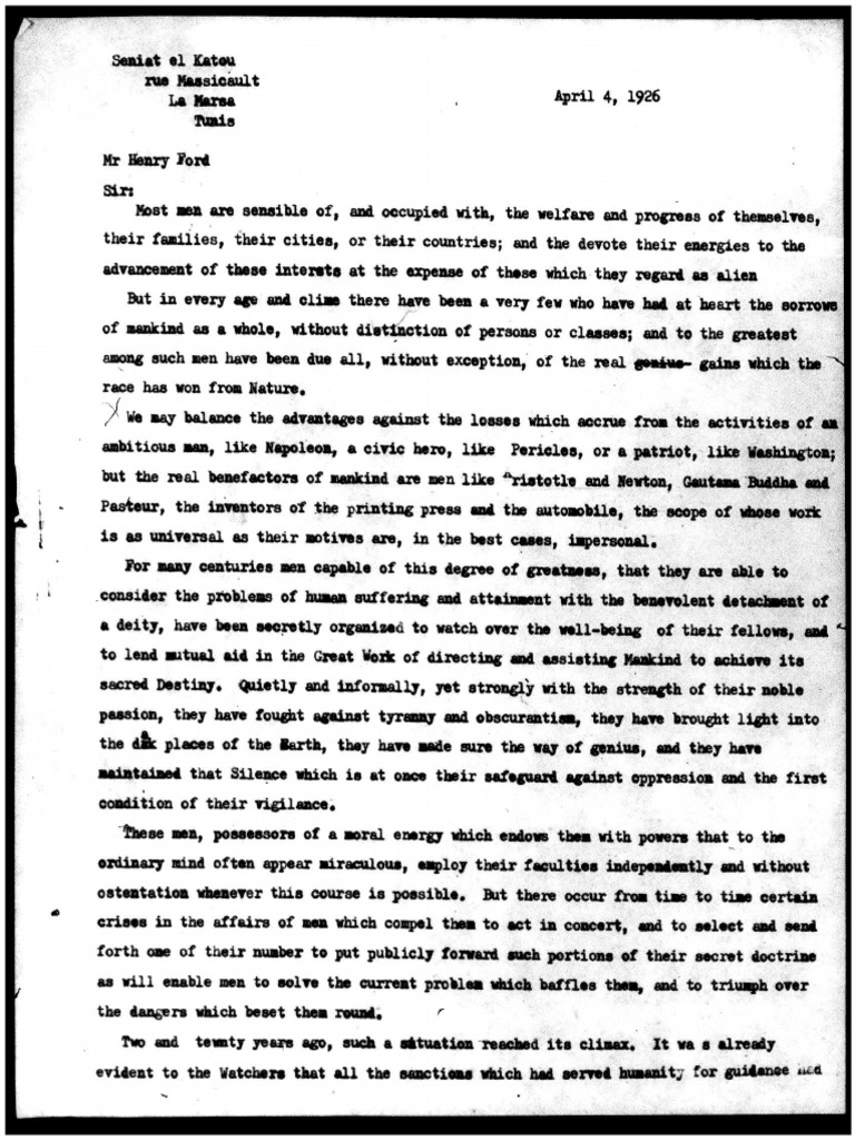 Letter To Ford | PDF