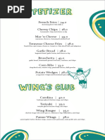 Server Menu Test Answer | PDF | Salad | Hamburgers