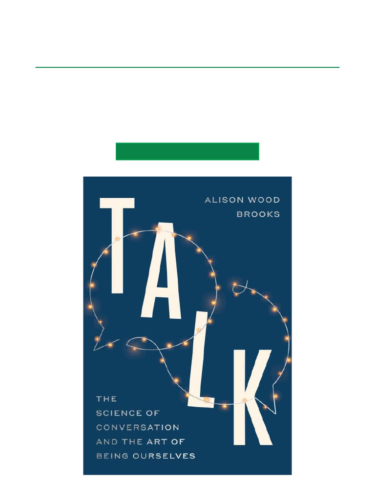 Talk: Science of Conversation PDF | PDF