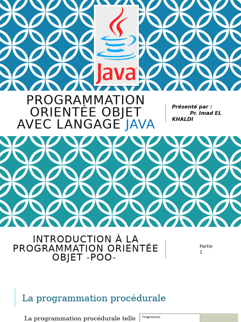 Cours POO 2024-2025 | PDF | Java (Langage de programmation) | Classe (informatique)