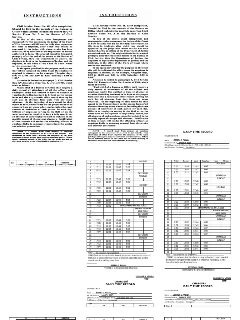 March Form 48 Allen | PDF | Holidays | Observances
