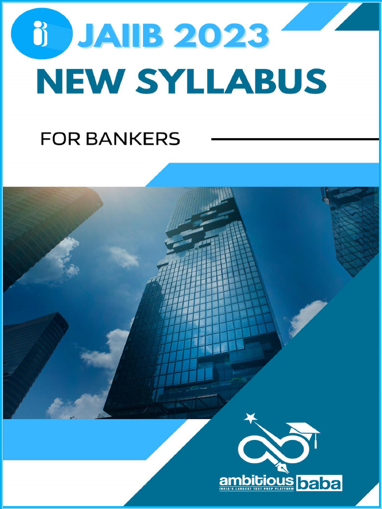 JAIIB New Syllabus 2023 | PDF | Banks | Private Sector