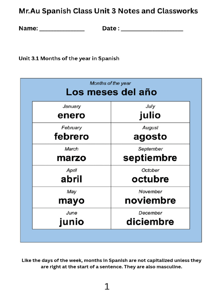 Unit 3 Notes and Classworks | PDF