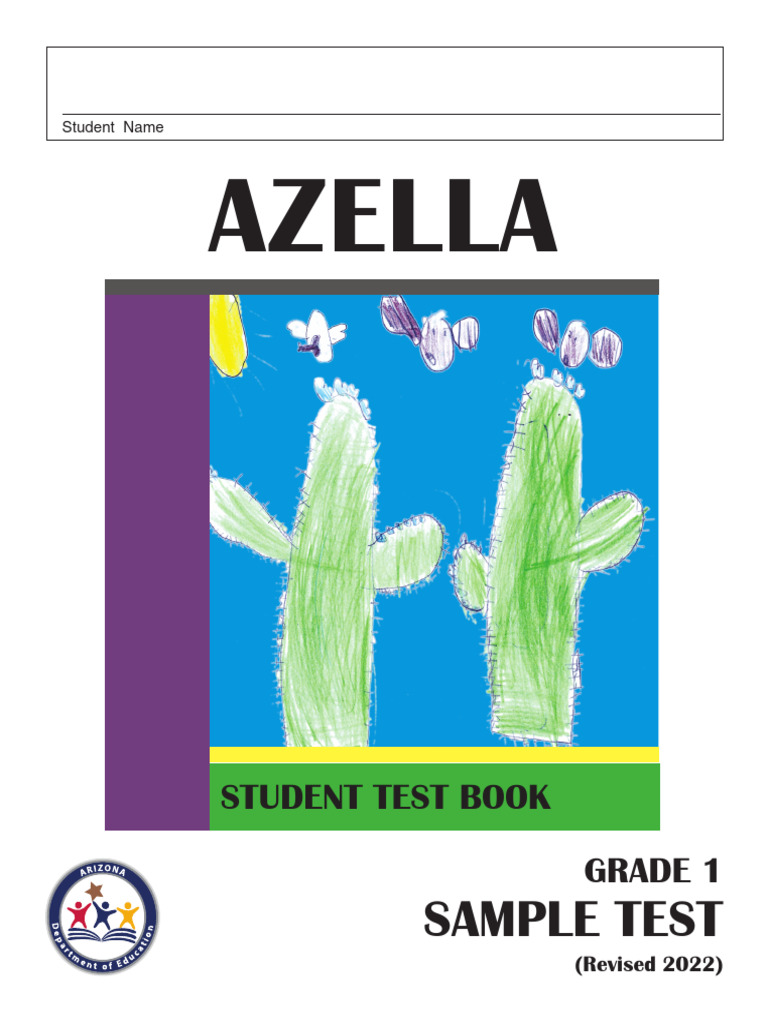 AZELLA Grade 1 Sample Test STB - 508 Compliance - FINAL | PDF | Bat