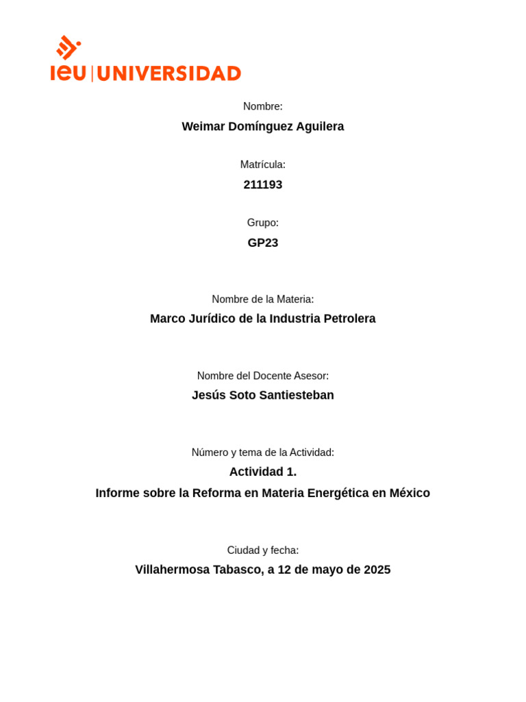 Reforma Energética en México: Impacto y Análisis | PDF | Petróleo | México