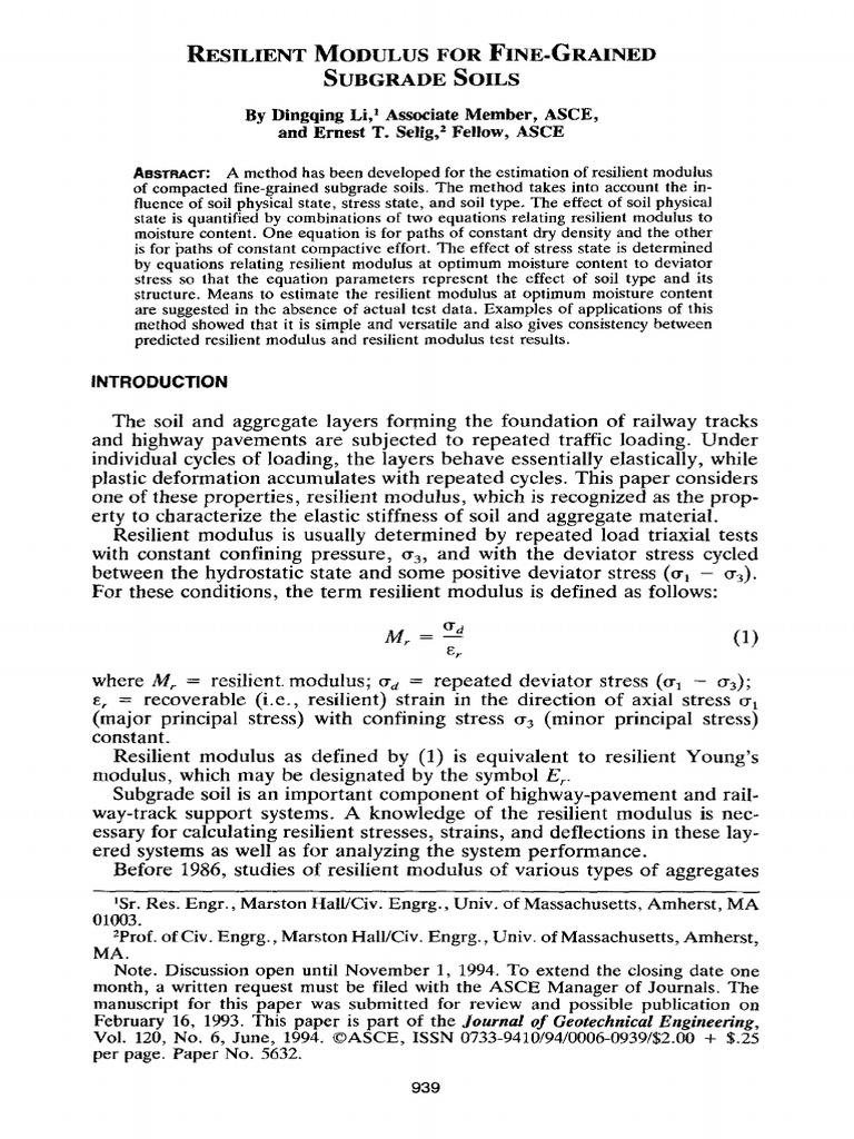 Resilient Modulus For Fine-Grained: Abstract" | PDF | Young's Modulus ...