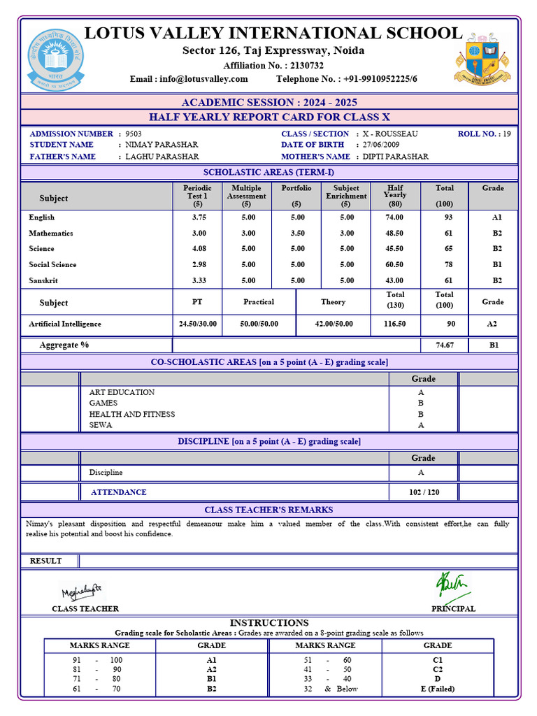 RC - 8266 Half Yearly 2024 9503 | PDF