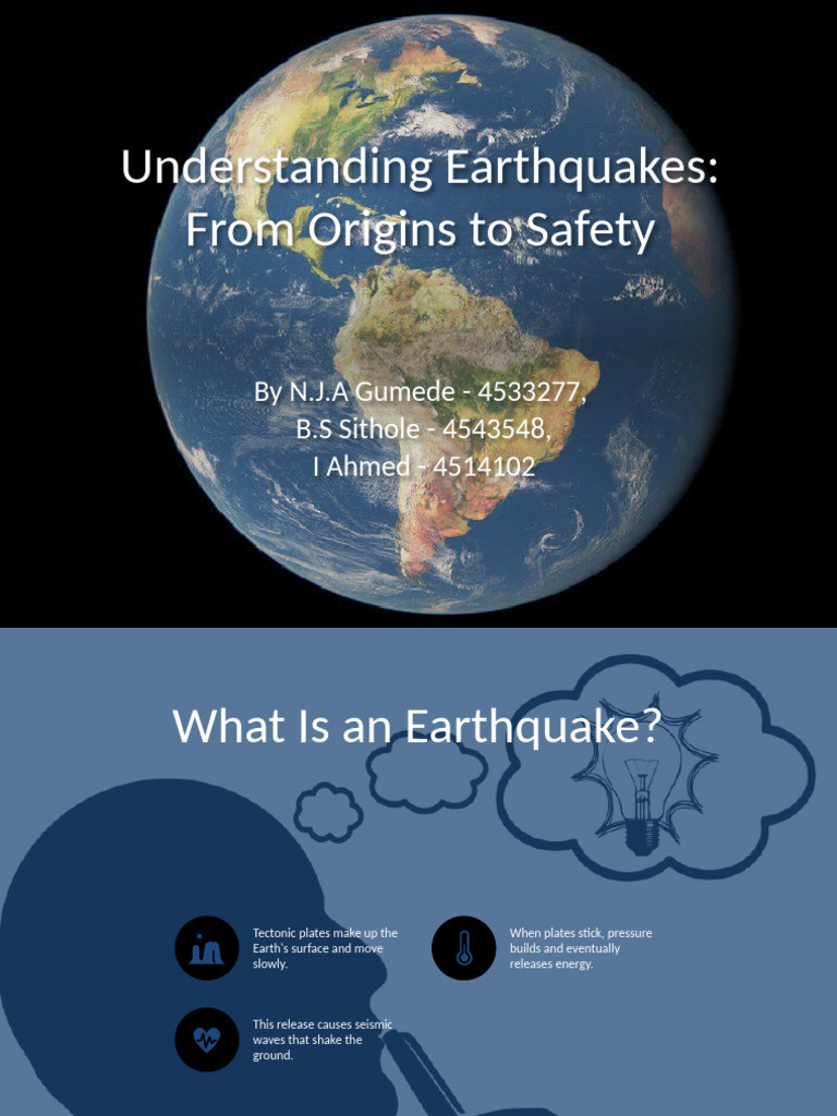 B4 Understanding Earthquakes Presentation | PDF | Earthquakes | Geophysics