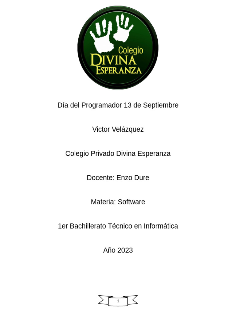 Victor Software Dia Del Programador | PDF | Programación de ...