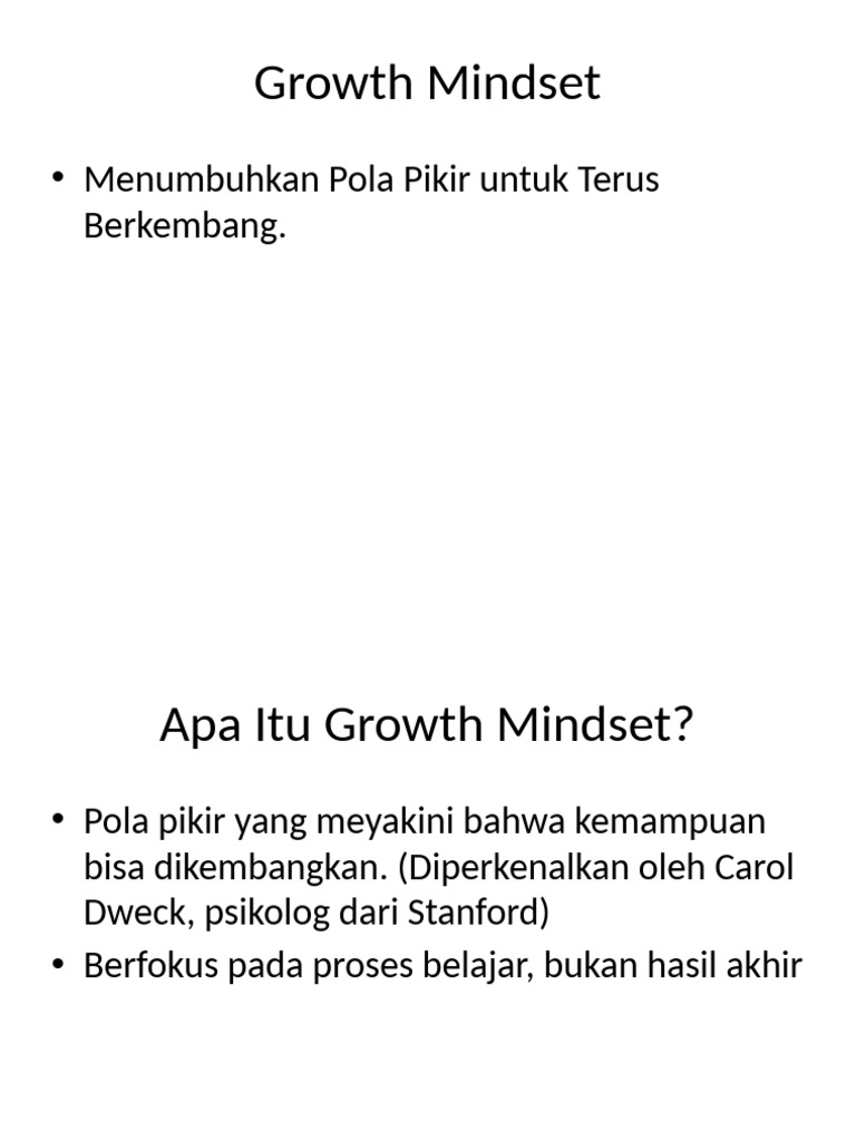 Growth Mindset Presentation New | PDF