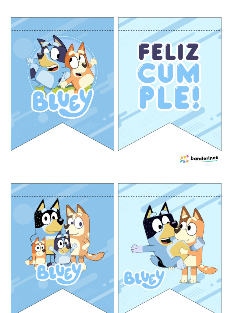 Banderines Bluey PDF | PDF