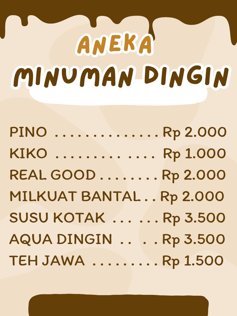 Cokelat Simple Foto Jualan Makanan Minuman Manis Menu - 20250412 ...