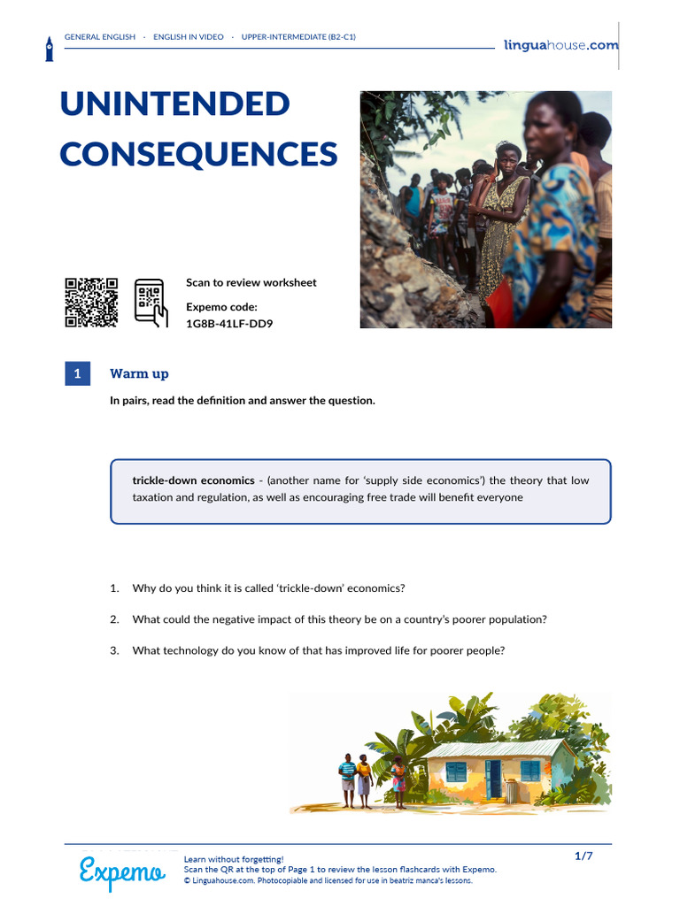 Unintended Consequences British English Teacher B2 C1 1 | PDF | Water | Reading Comprehension