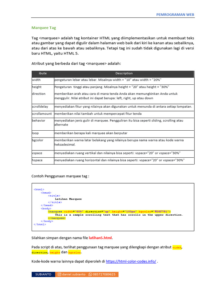3 Reg - Pemrograman Web | PDF