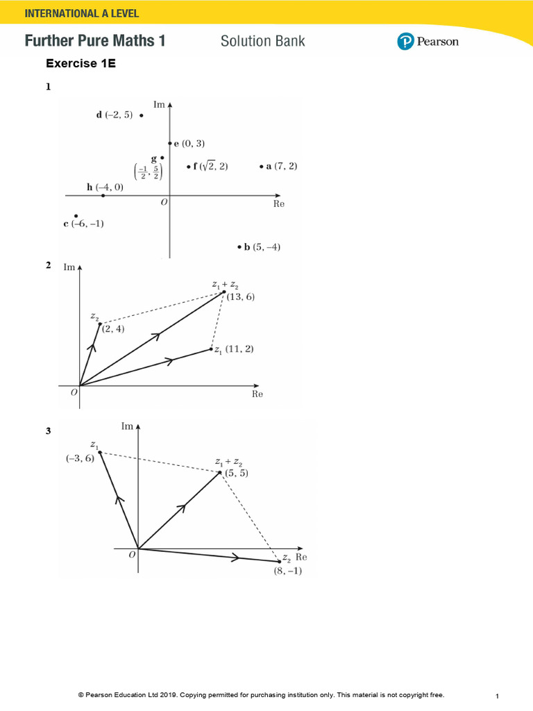 FP1 Exercise 1E | PDF | Mathematics | Algebra