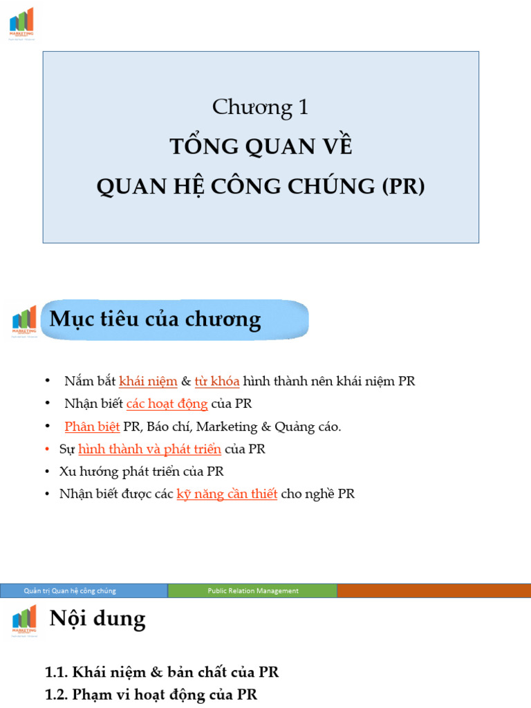 Chương 1 - T NG Quan PR | PDF