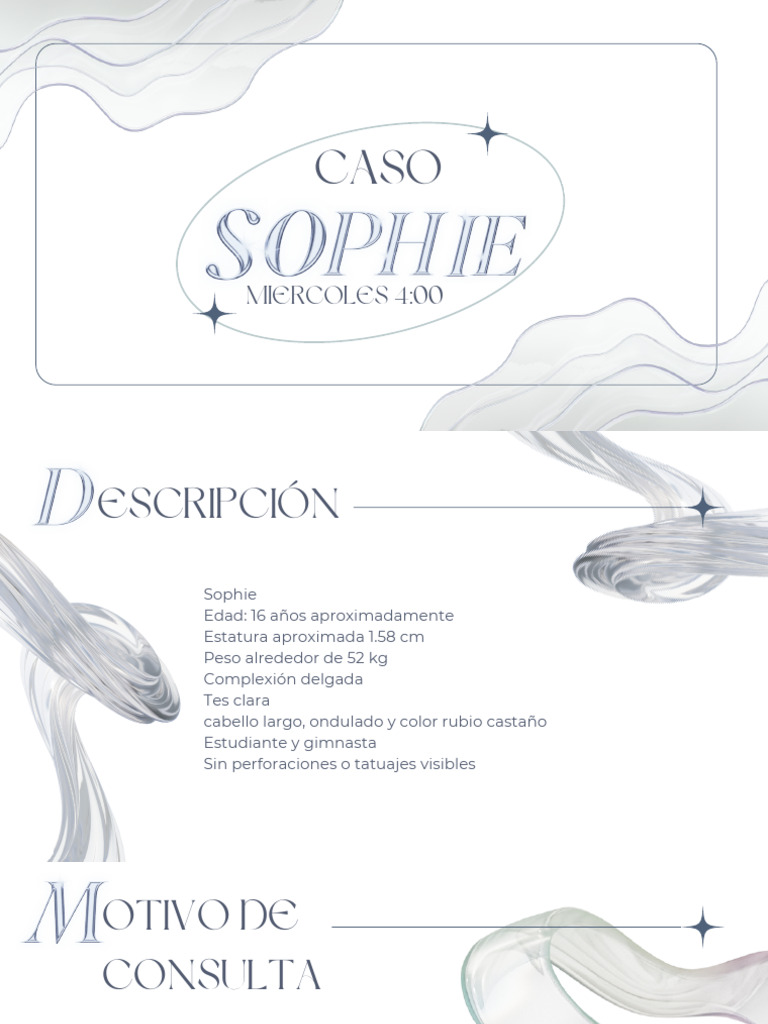 Presentacion Caso Sophie - PDF 2 | PDF