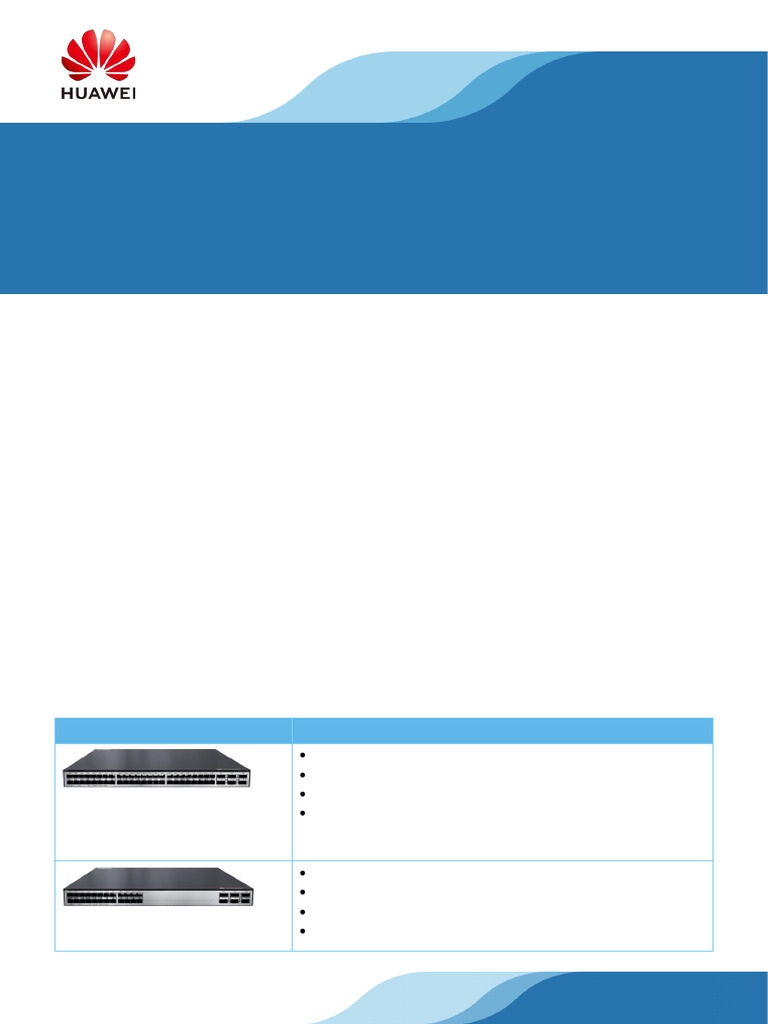 Huawei CloudEngine S6730-H-V2 Series 10GE Switches Datasheet | PDF | Computer Network | Network ...