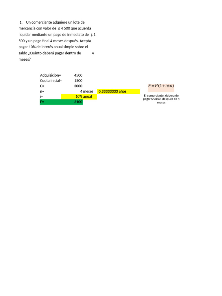 Sesion 2 Interes Simple | PDF