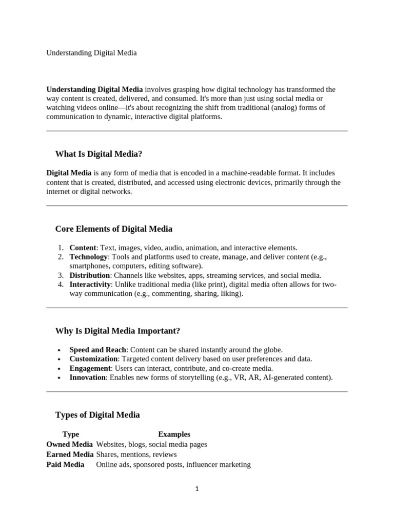 Understanding Digital Media | PDF | Mass Media | Social Media