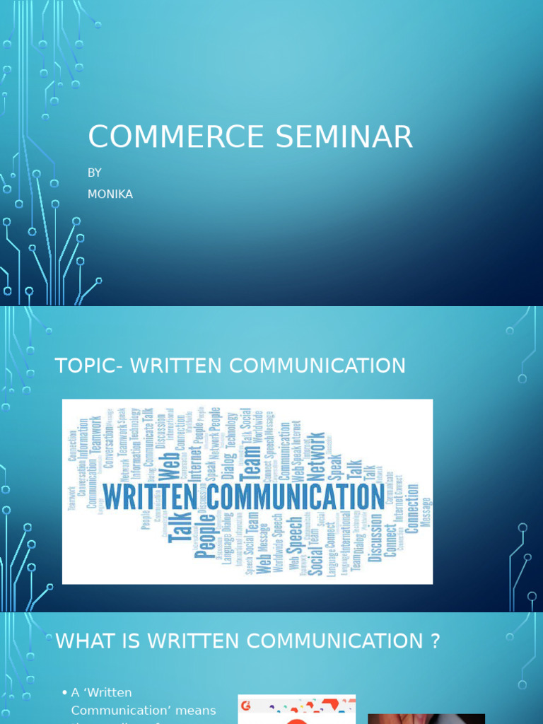 Written Communication | PDF