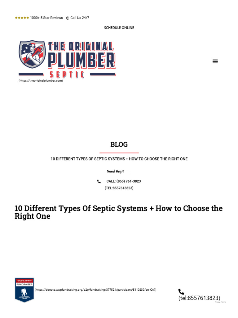 10 Different Types of Septic Systems + How To Choose The Right One - The Original Plumber ...