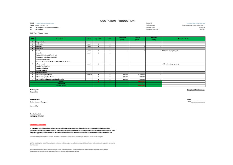 Quotation 3d Product Client-Lien | PDF | Computer Hardware | Computing