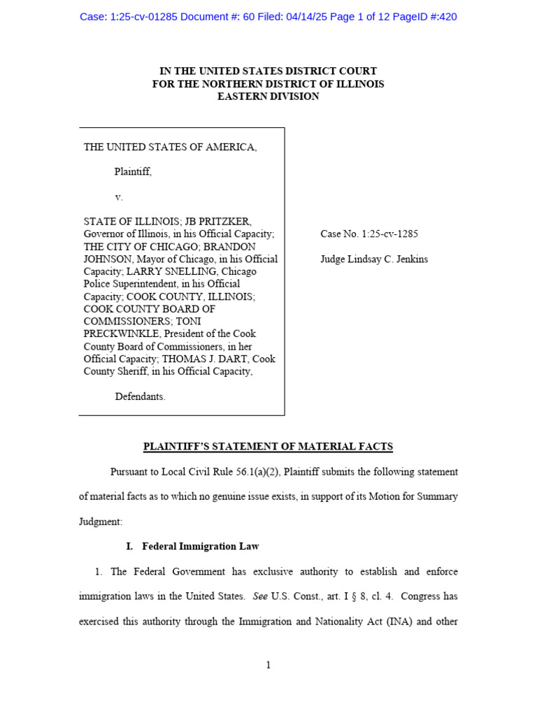 Gov - Uscourts.ilnd.473062.60.0 1 | PDF | Emigration, Immigration, and Refugees | American ...