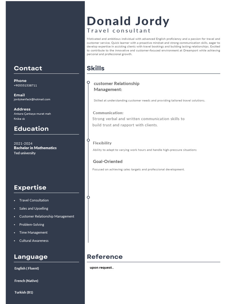 Black White Minimalist CV Resume | PDF