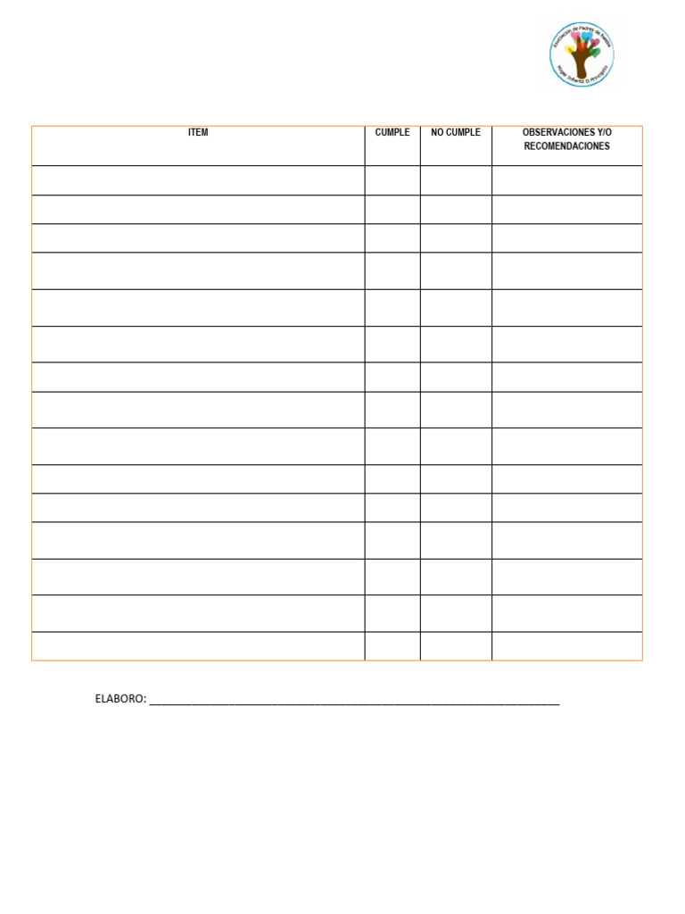 Formato 2. Lista de Chequeo PSB | PDF