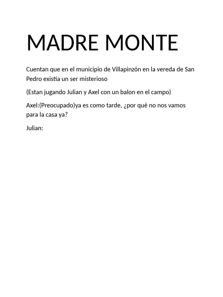 Madre Monte | PDF