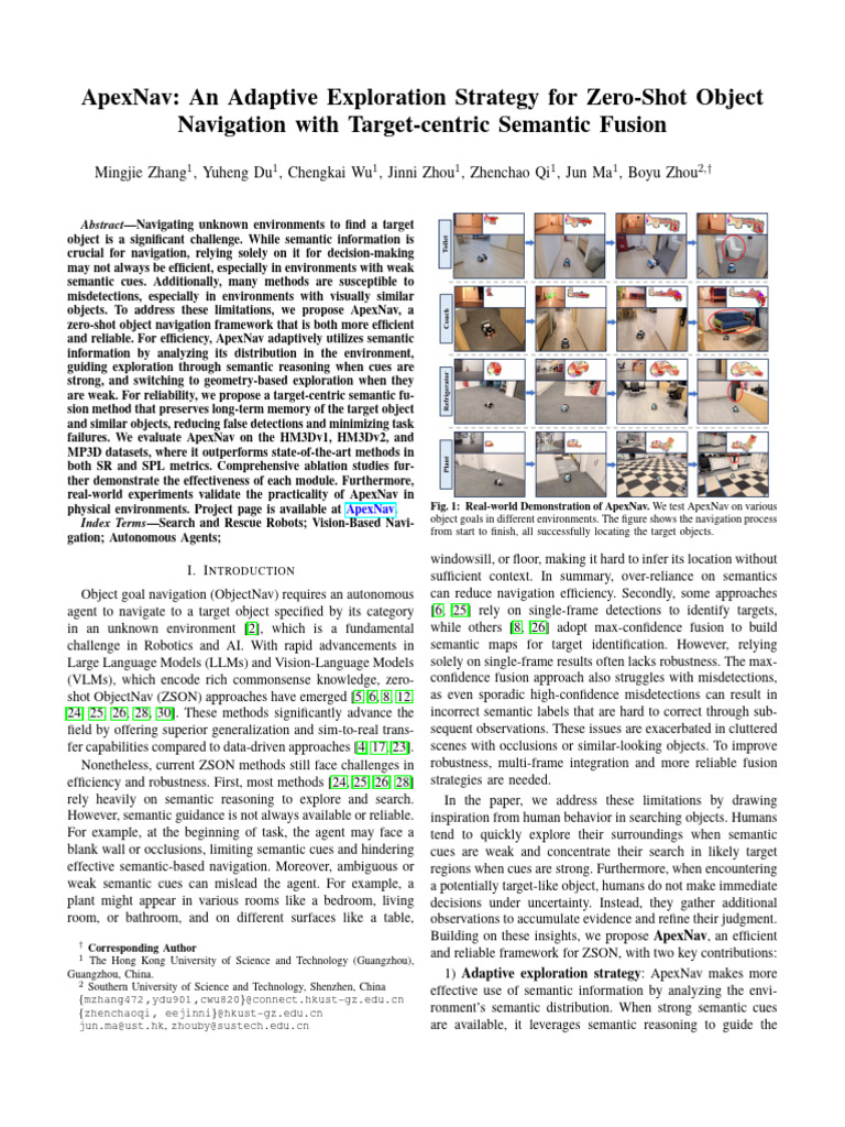 ApexNav - An Adaptive Exploration Strategy For Zero-Shot Object ...