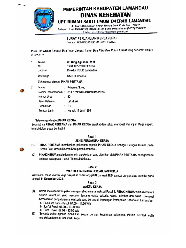 SPK Bang Ary 2024 | PDF