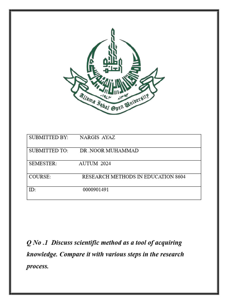 I Am Sharing '8604-1 Nargis Ayaz' With You | PDF | Methodology | Scientific Method